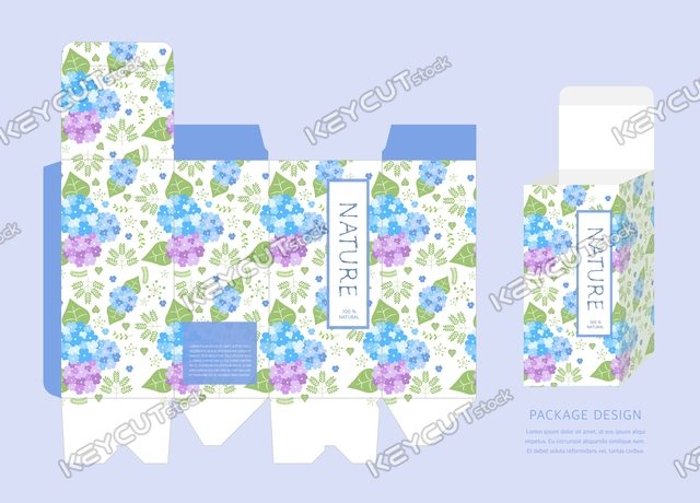 수국, 잎, 상자, 자연, 무늬-1190705459-키컷스톡